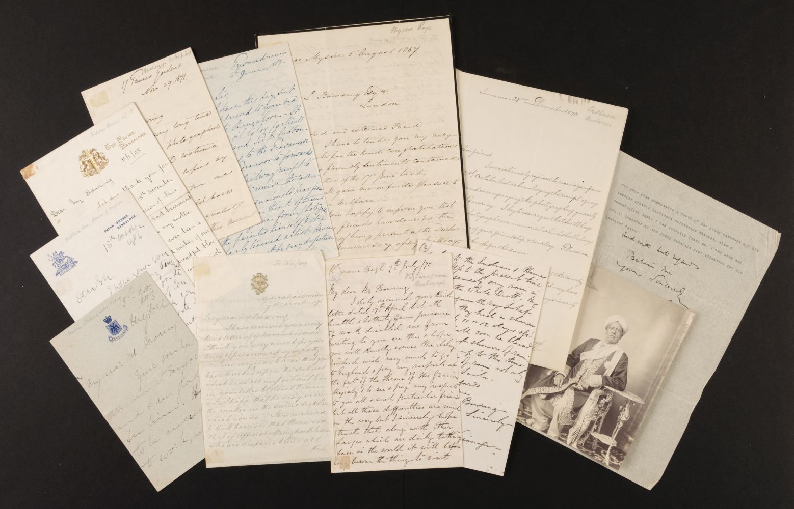 Lot 84 - India. Collection of letters to L. B. Bowring,