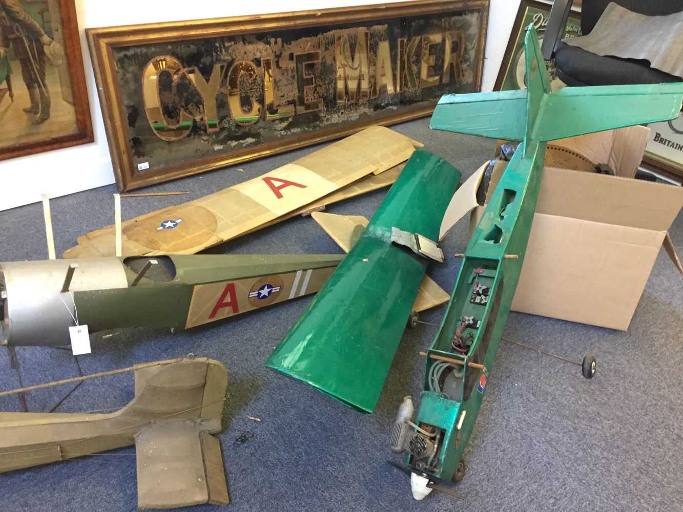 Lot 300 - Model Aircraft. A collection of large scale