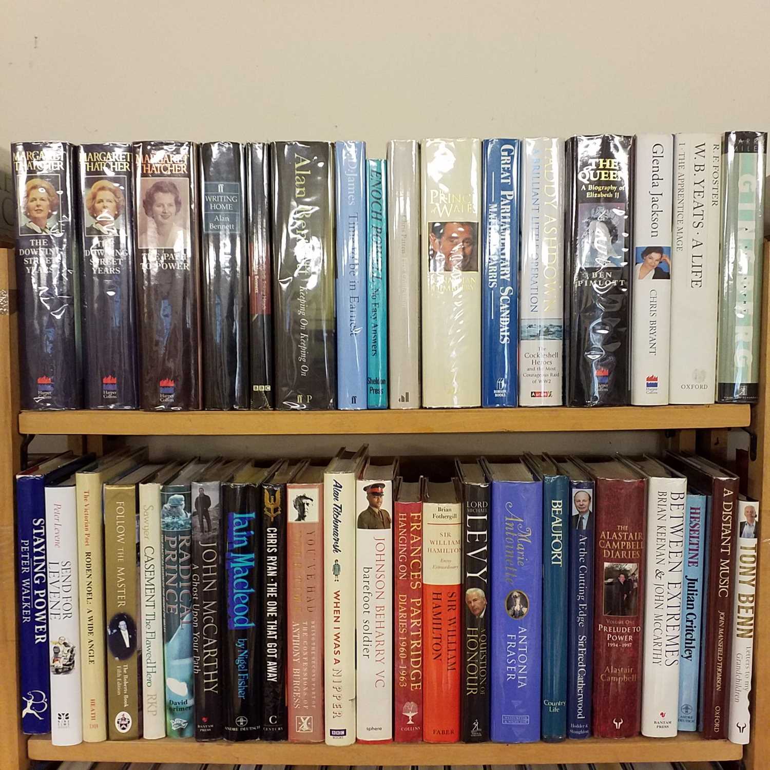 Lot 438 - Signed Modern Biographies. A large