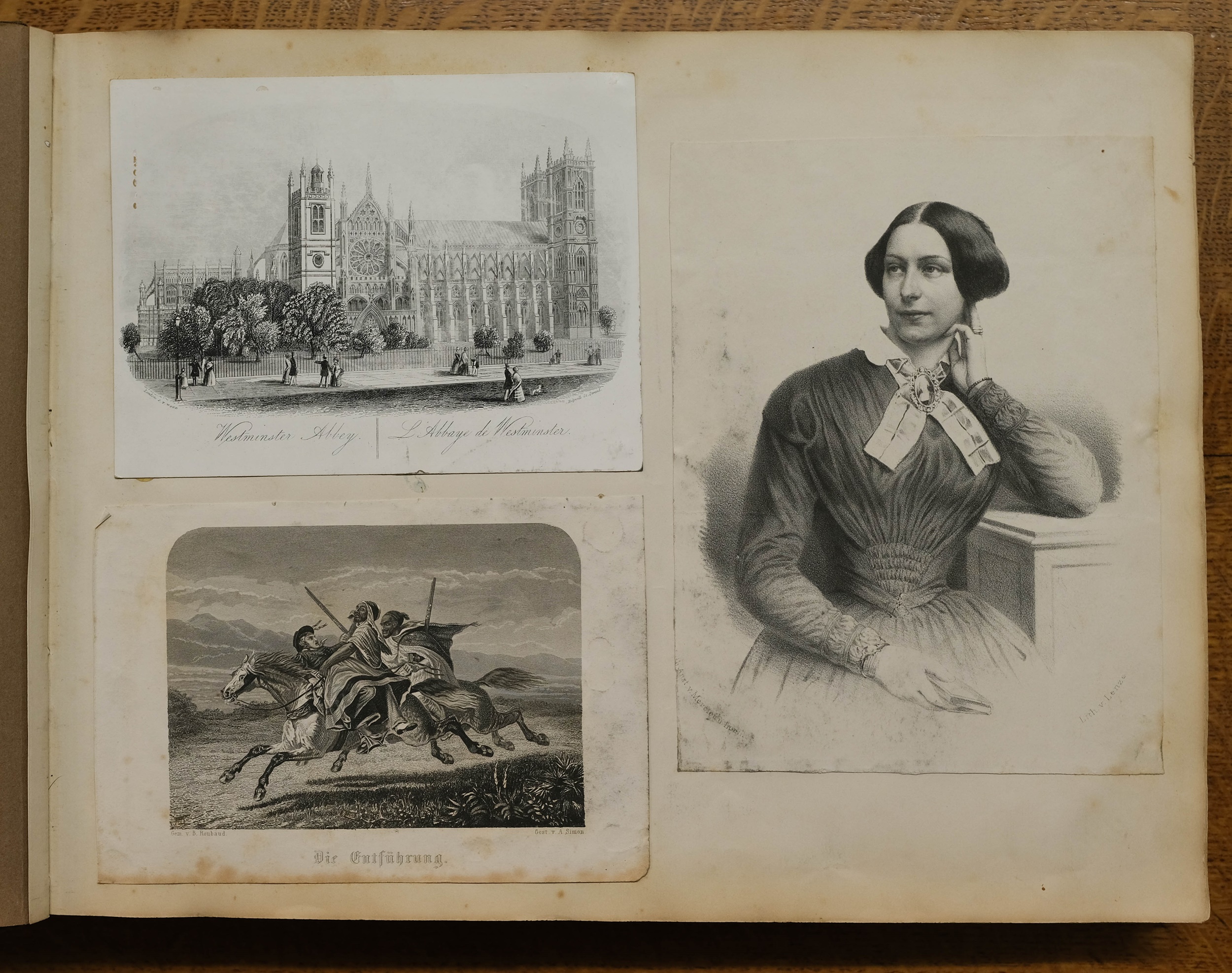 Lot 298 - Album. A Victorian album belonging to J.