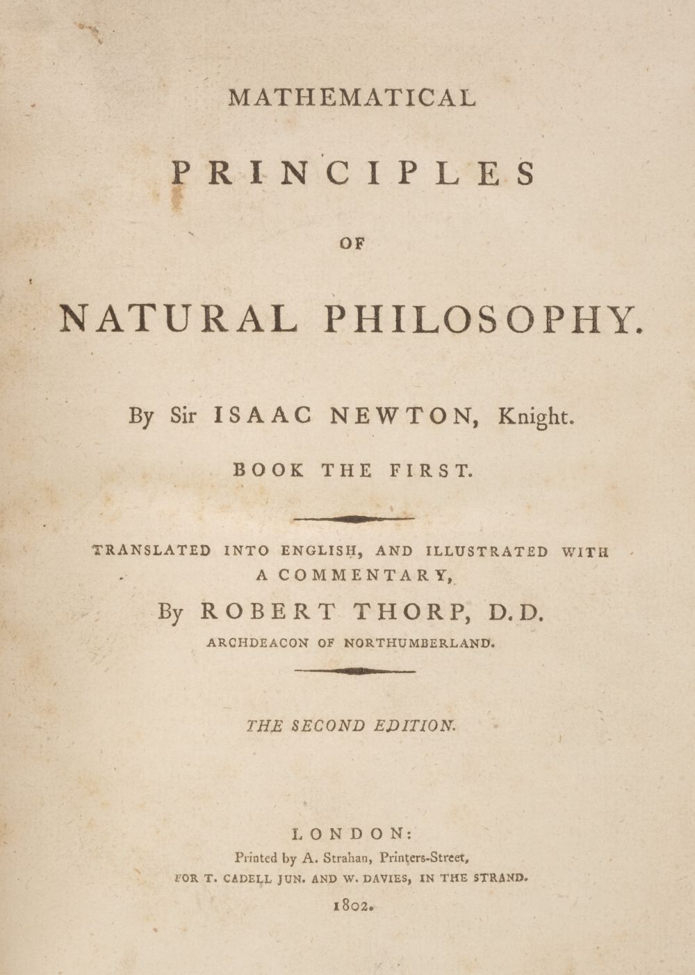 Lot 389 Newton Isaac Mathematical Principles Of lot-389-newton-isaac-mathematical-principles-of