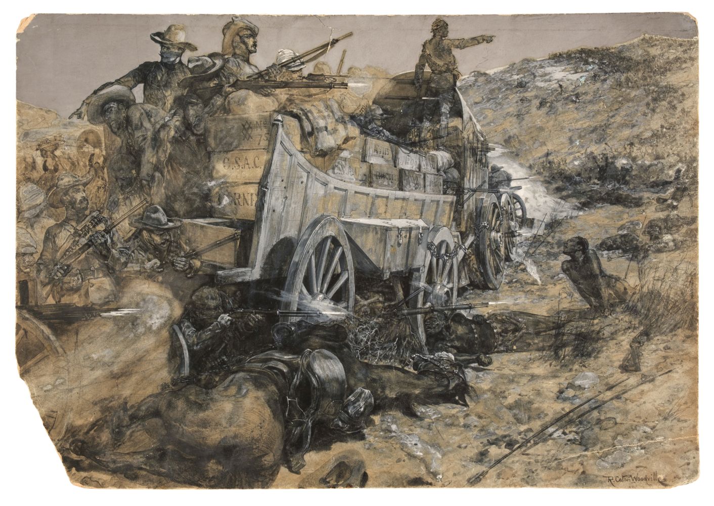 Lot 440 - Woodville (Richard Caton, 1856-1927). Attack