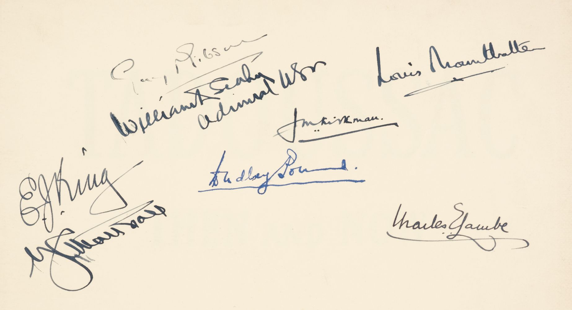 Lot 399 - Gibson (Guy, 1918-1944), Autograph Signature,