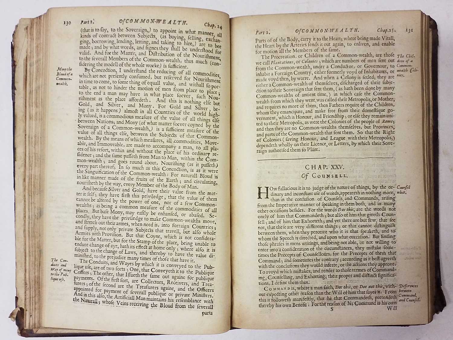 Lot 224 - Hobbes (Thomas). Leviathan, 1st edition,