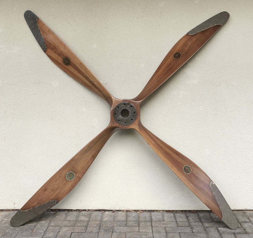 Lot 70 - Propeller. A rare FE8 four-blade propeller