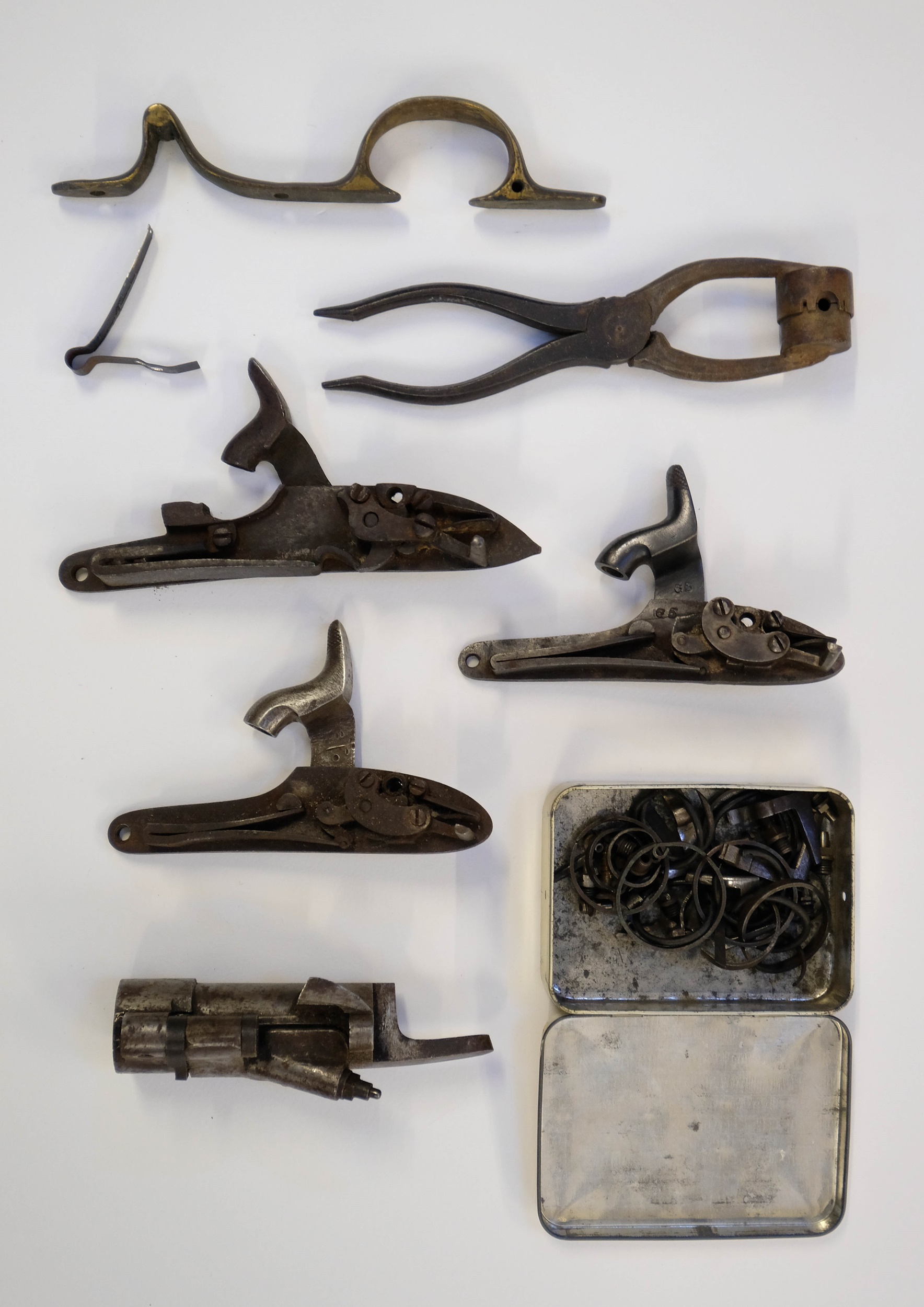 Lot 203 - Gunsmith Parts. Flintlock and percussion