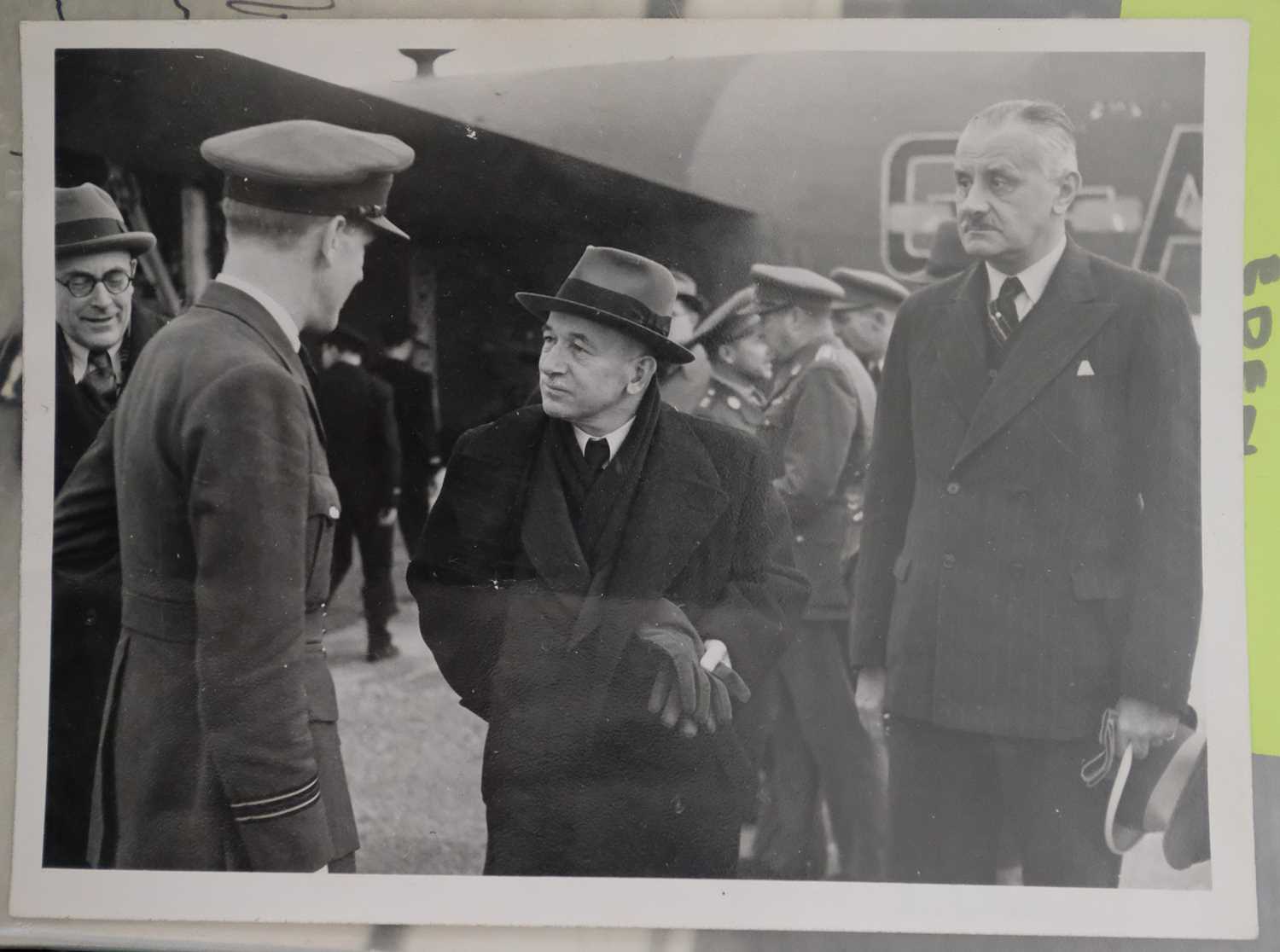 Lot 380 - World War II Leaders. A group of signed