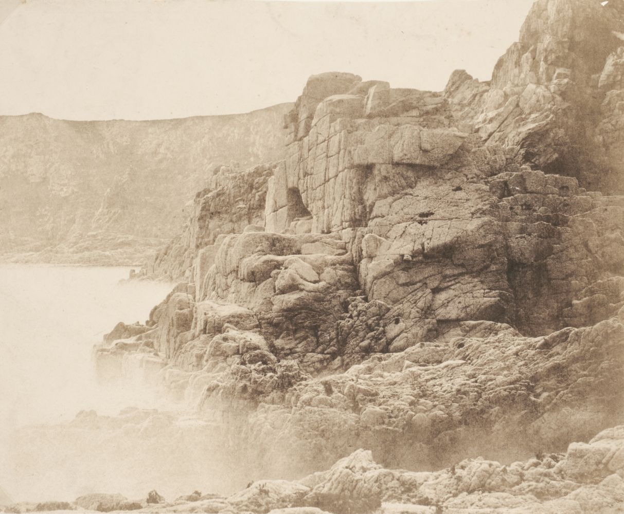 Lot 28 - Sutton (Thomas, 1819-1875). Rocks and waves,