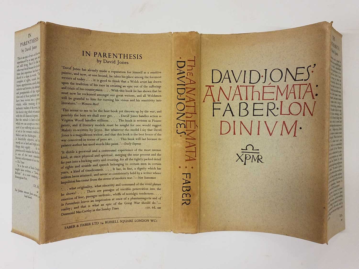 Lot 849 - Jones (David). The Anathemata, 1st edition,