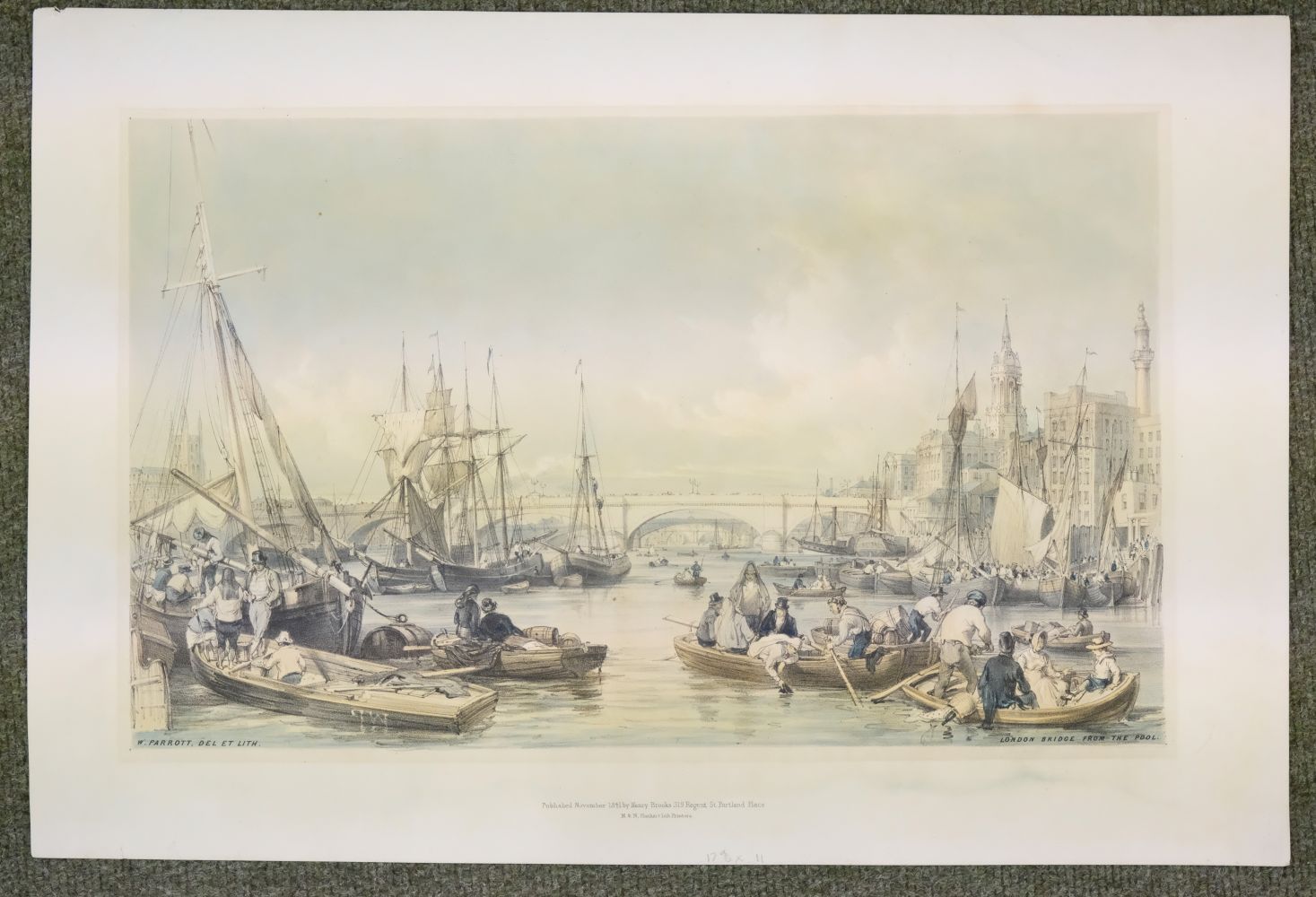 Lot 272 - London. Parrott (William), Six lithographic