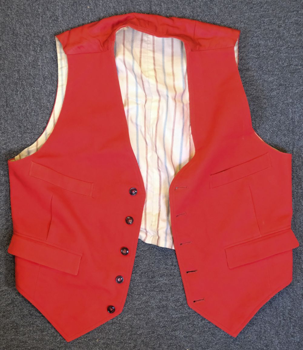 Lot 230 - Clothing. A footman's livery frock coat, mid-