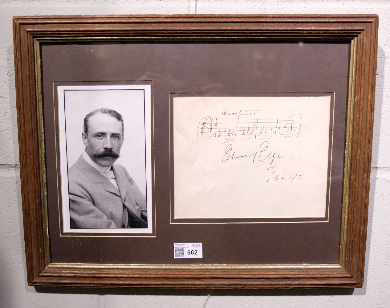 Lot 562 - Elgar (Edward, 1857-1934).