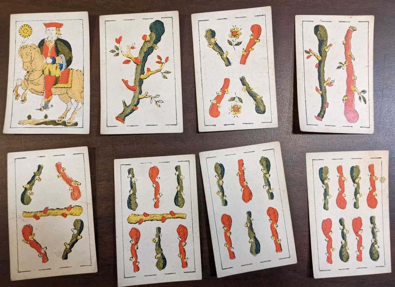 Lot 468 - Spanish playing cards. A deck of playing