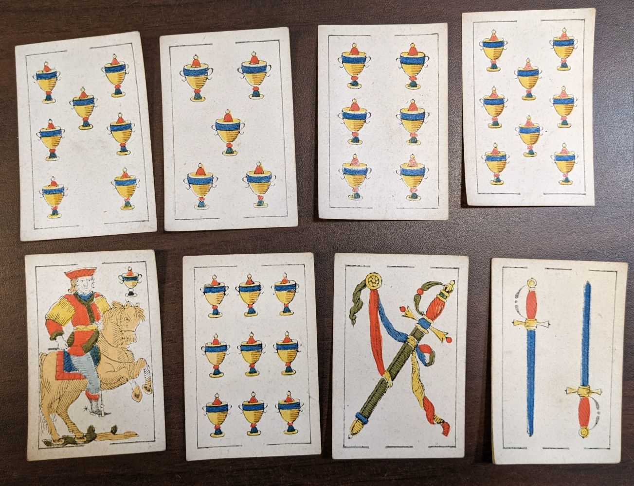 Lot 468 - Spanish playing cards. A deck of playing