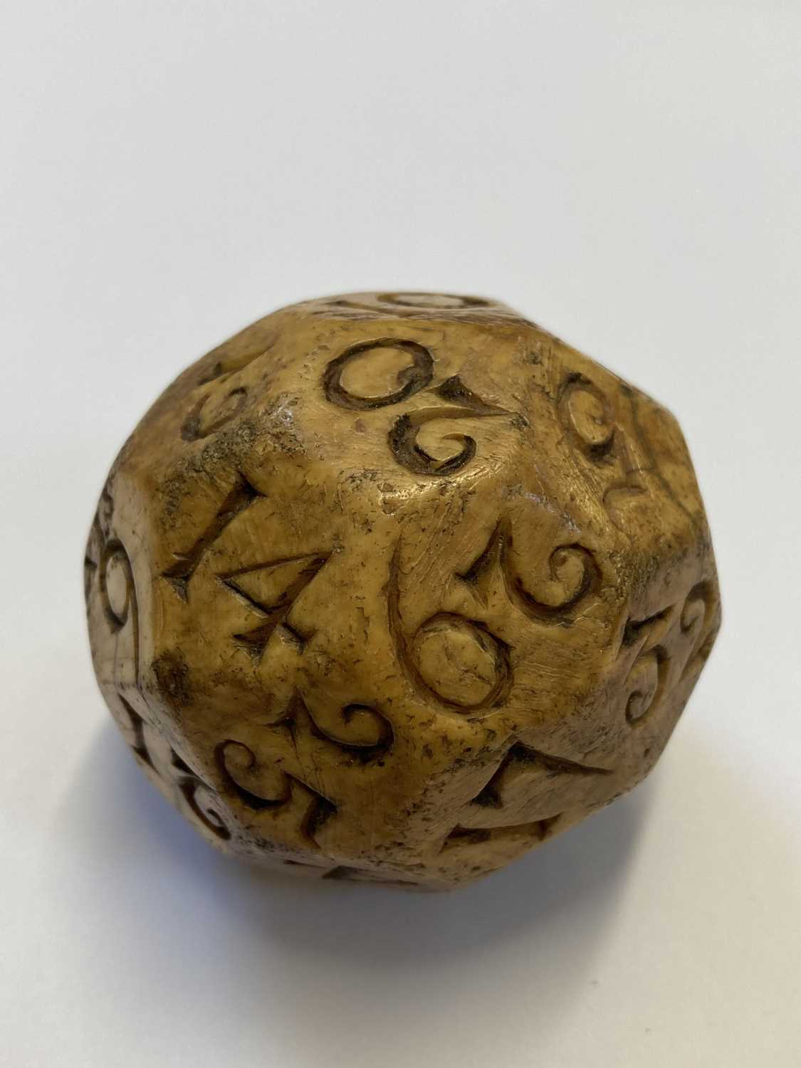 Lot 116 - Gambling ball. A rare 17th century ivory