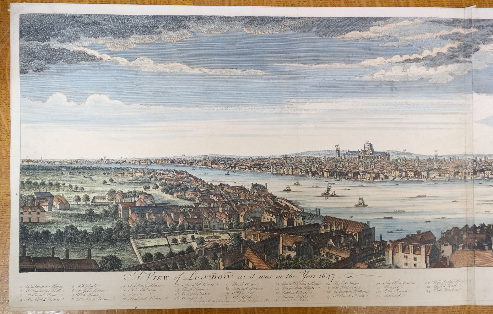 Lot 235 - London. Benning (R.), A View of London as it