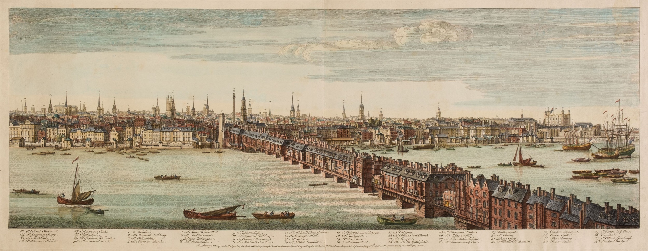 Lot 236 - London. Buck (S. & N.), Panorama of London,