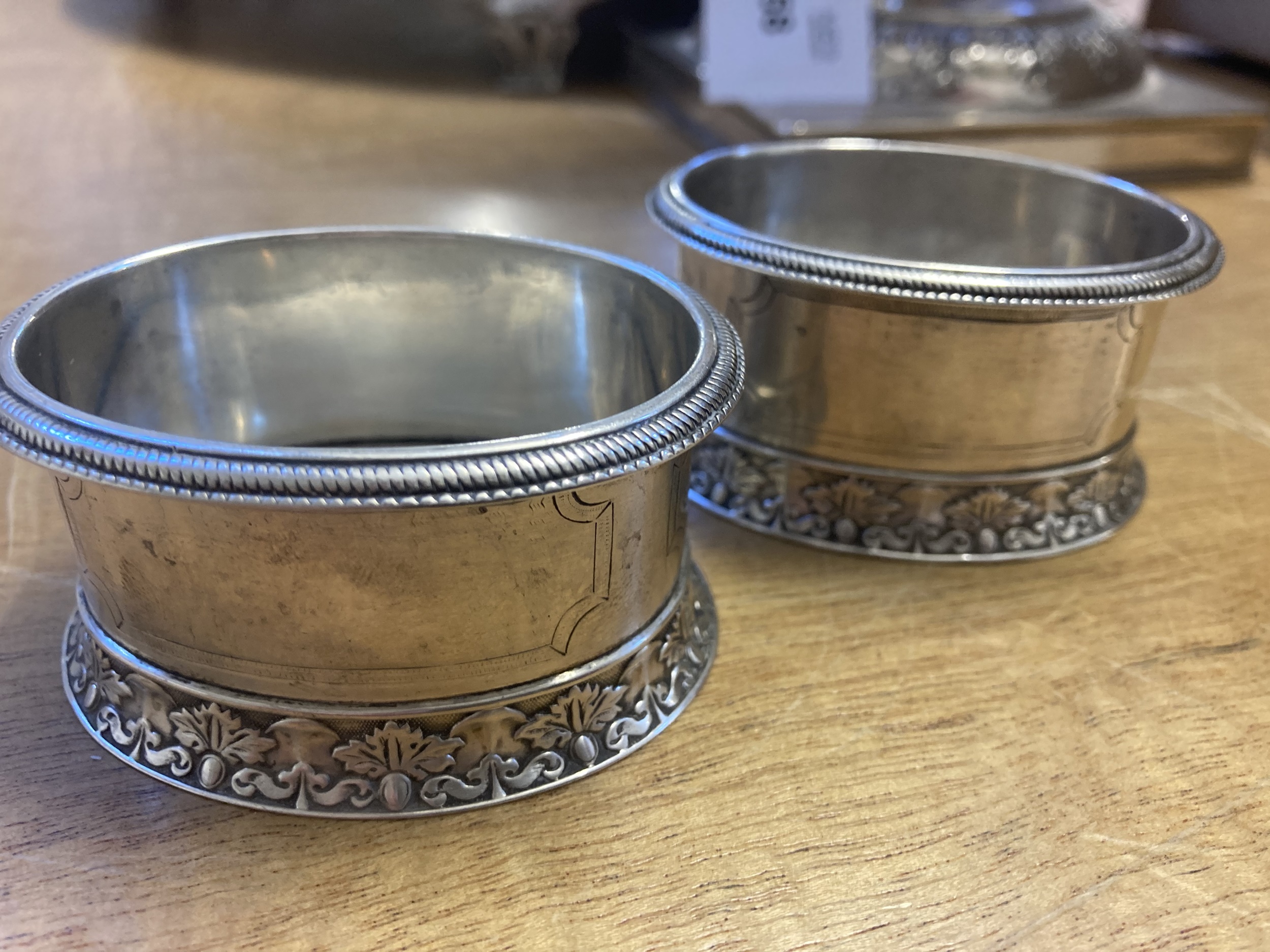 Lot 10 - American Silver. Pair of silver salts by