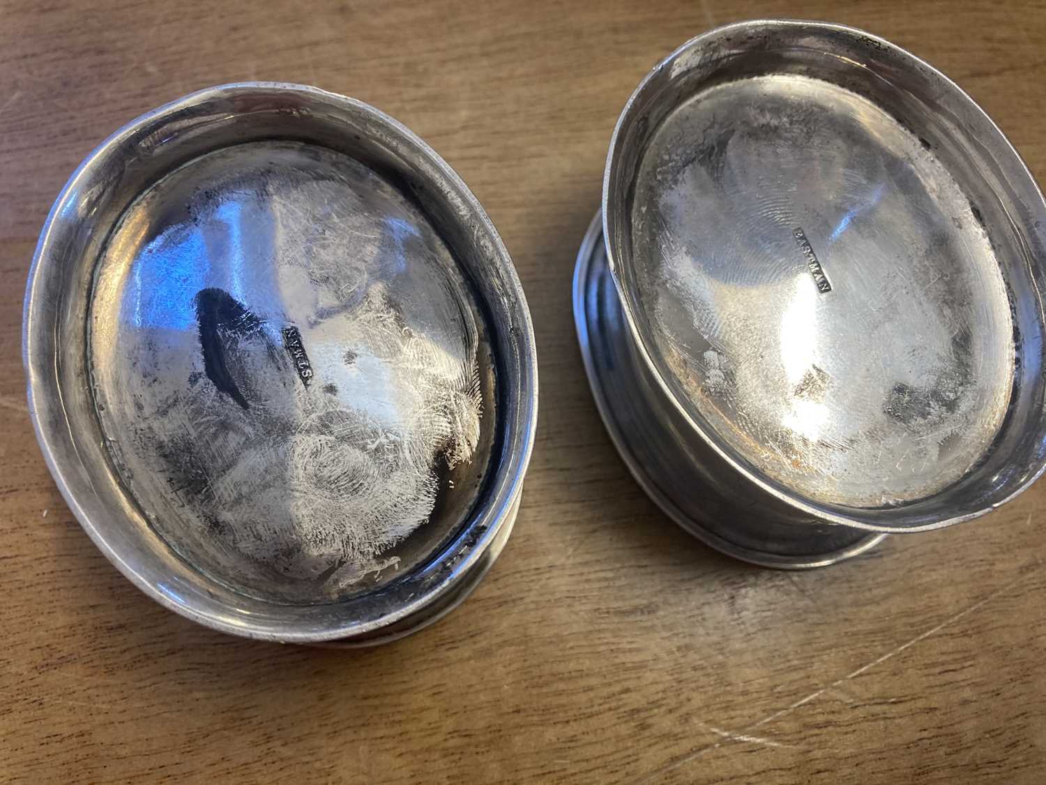 Lot 10 - American Silver. Pair of silver salts by