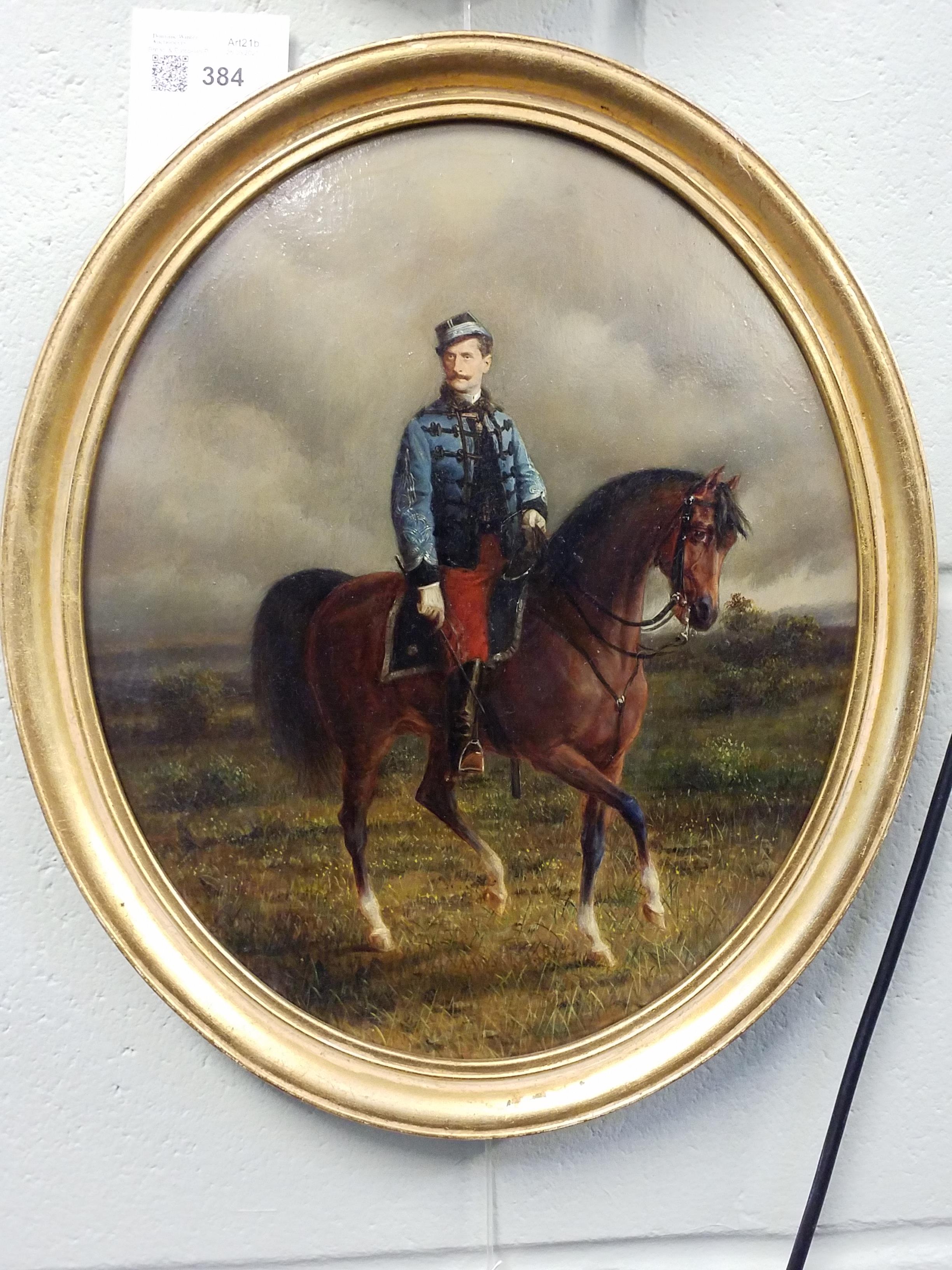 Lot 384 - Freyberg (Conrad, 1842-1915). Portrait of an