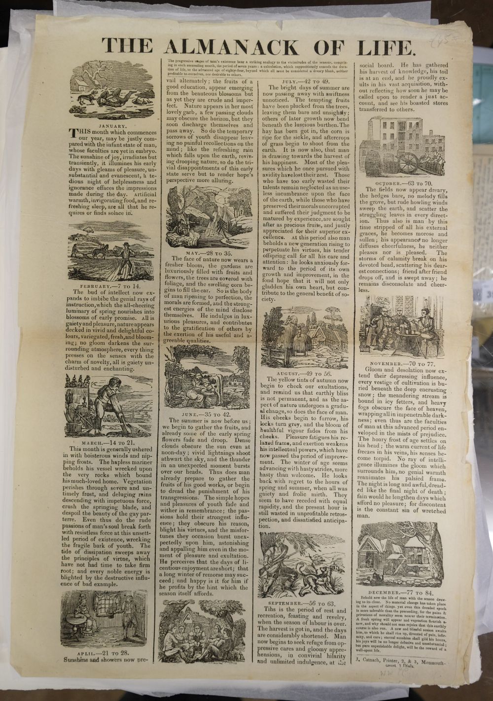 Lot 287 - Broadsheets & Broadsides. A collection of 21