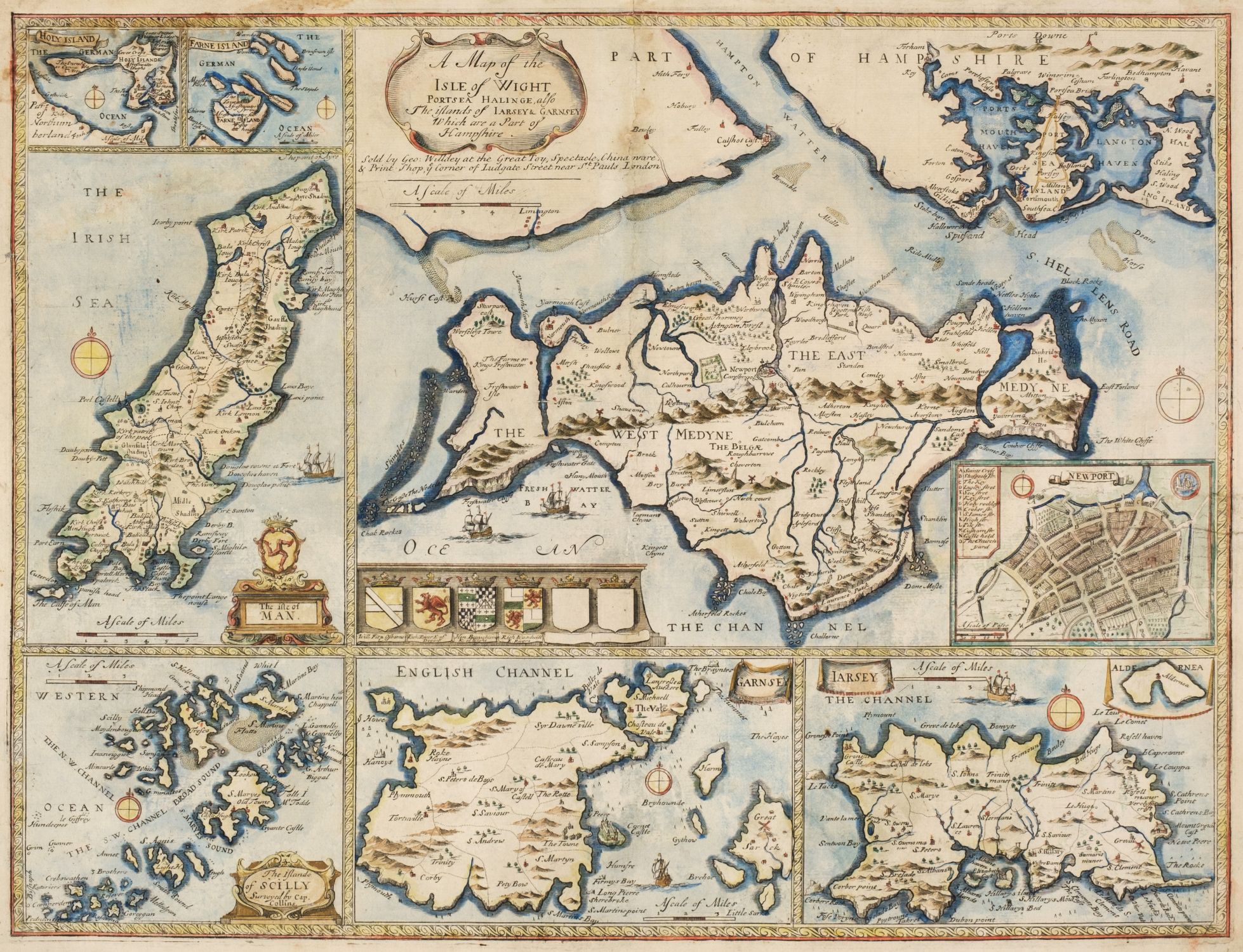 Lot 125 - British Islands. Lea (P.), A Map of the Isle