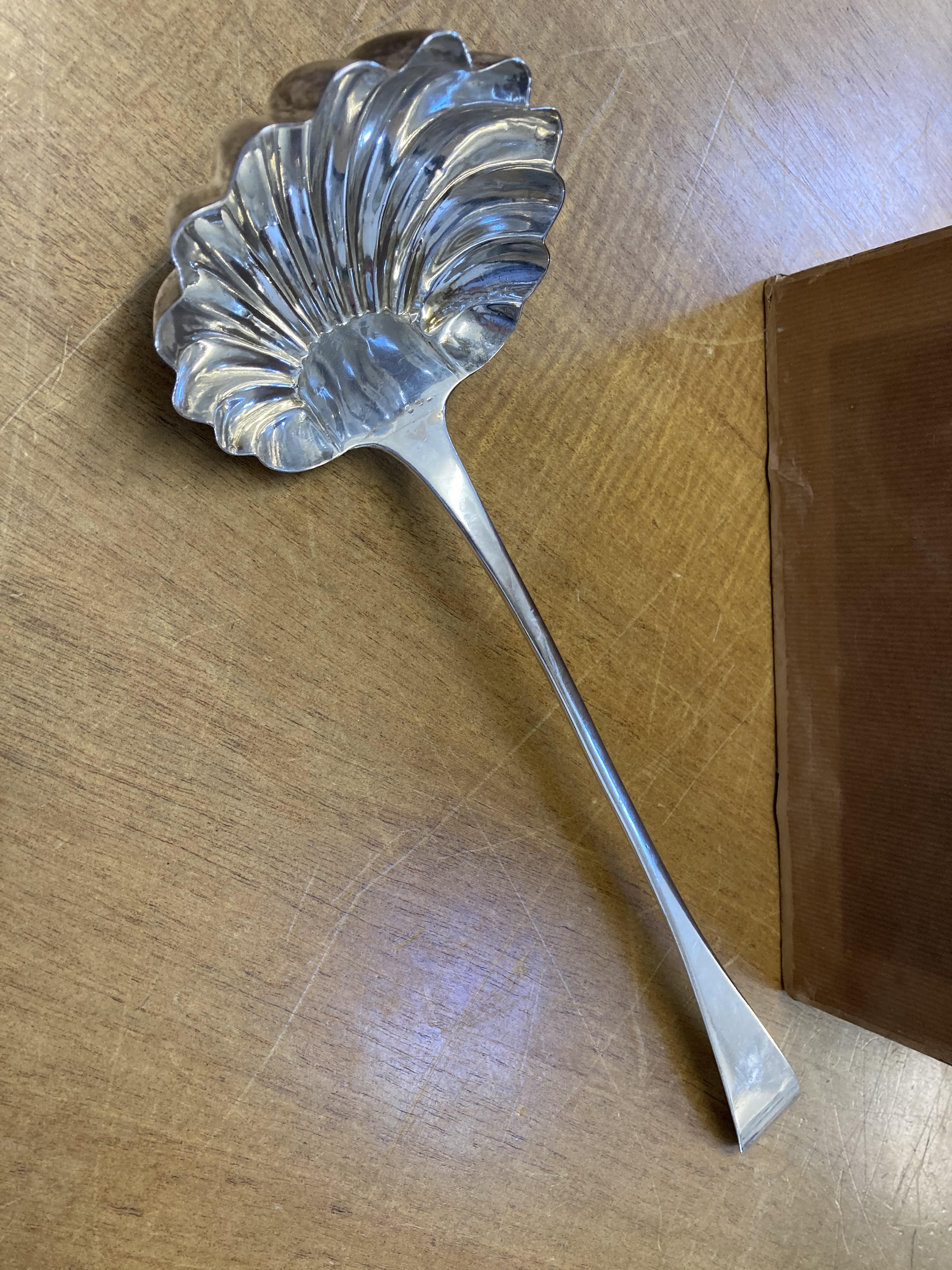 Lot 48 - Scottish Silver. Silver ladle by James