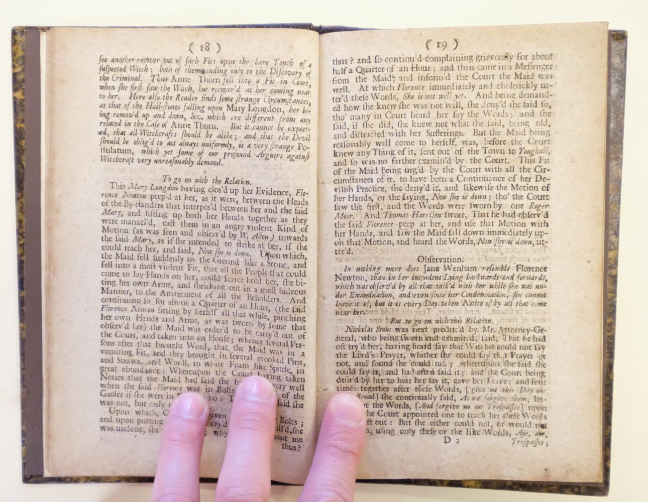 Lot 126 - Bragge (Francis). Witchcraft Farther Display'