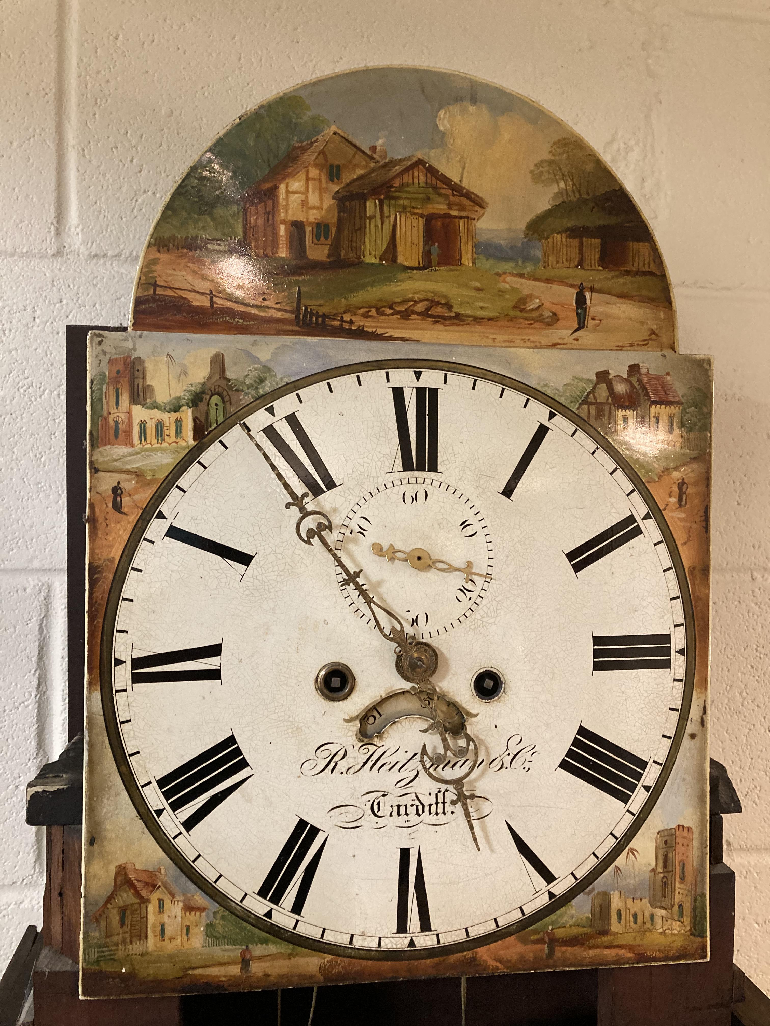 Lot 213 - Clock. Victorian longcase clock - R.