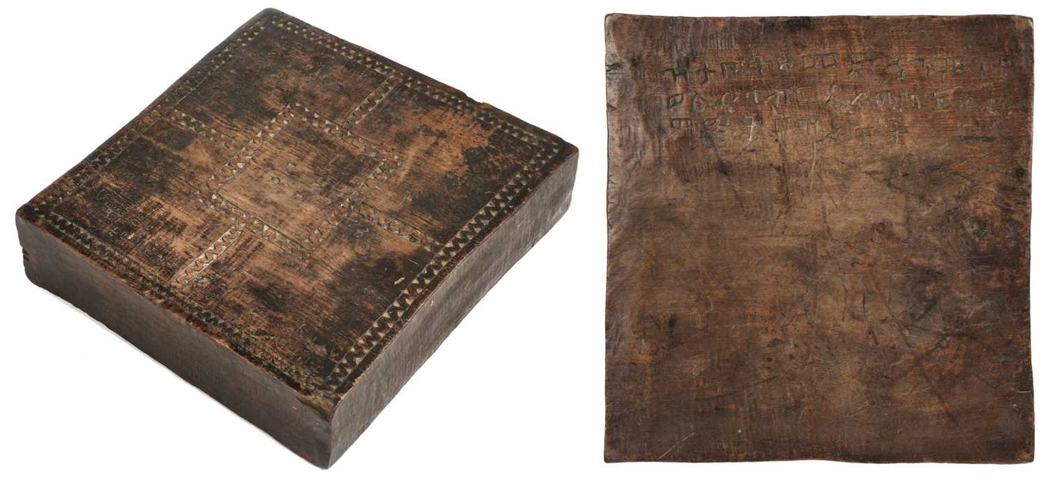 Lot 190 - Ethiopian. An Ethiopian hardwood tablet,