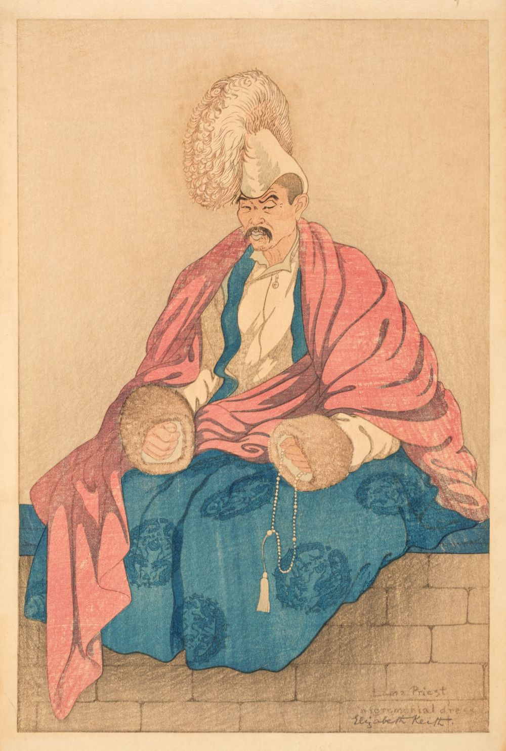 Lot 543 - Keith (Elizabeth, 1887-1956). Lama Priest,