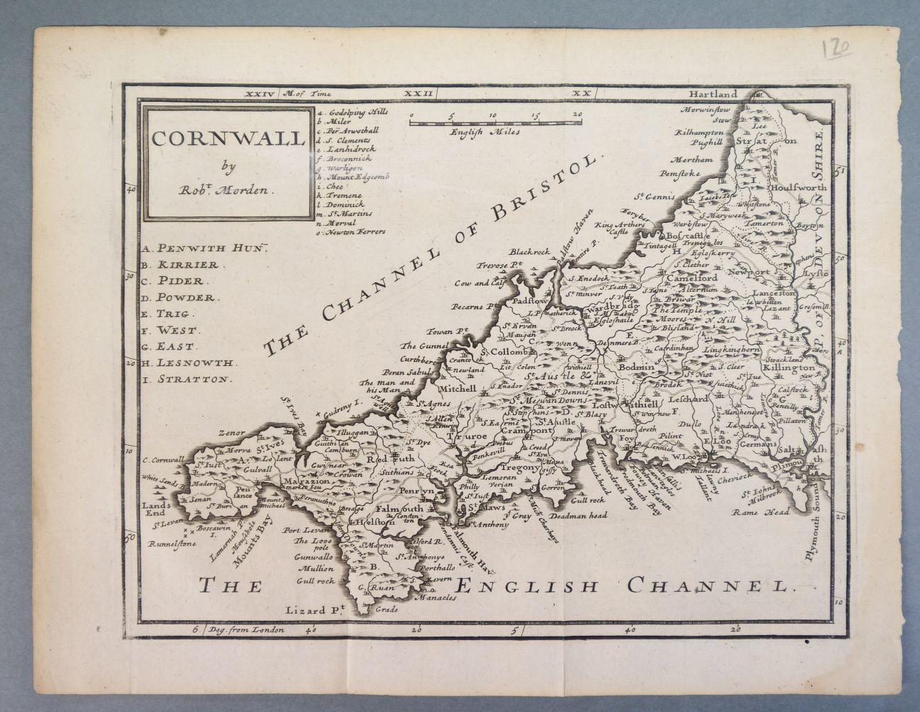 Lot 339 - Cornwall. Five maps of Cornwall, 18th & 19th