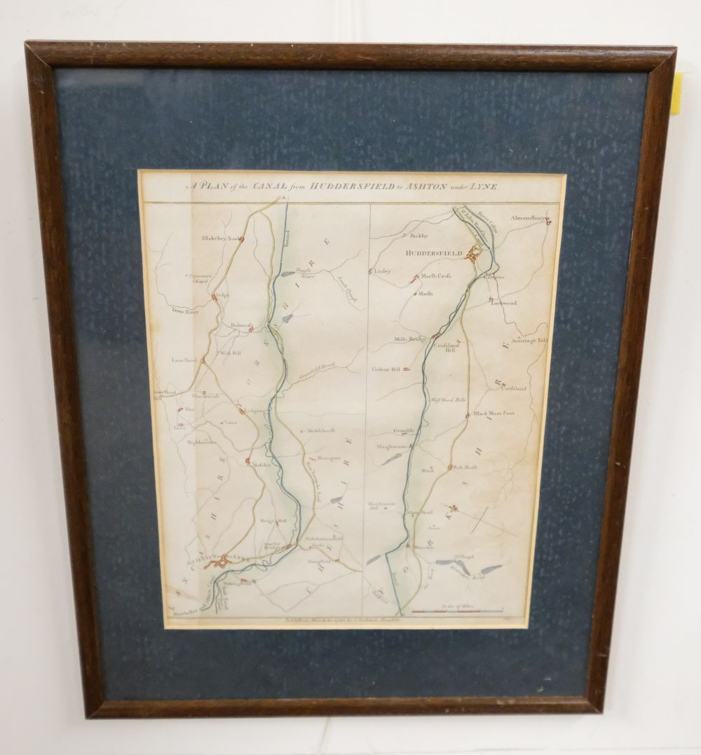 Lot 335 - Canal Maps. A collection of eight canal maps,