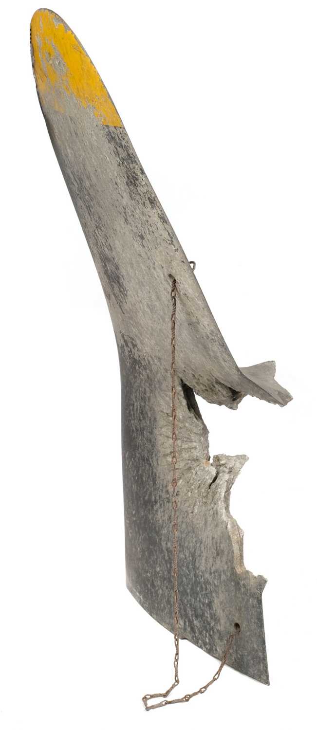 Lot 586 - Mosquito Propeller Tip and Navigator's Board