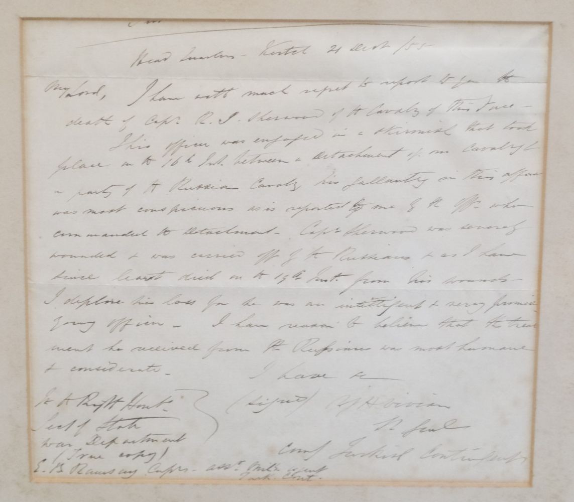 Lot 28 - Crimean War. Portrait of Captain Richard