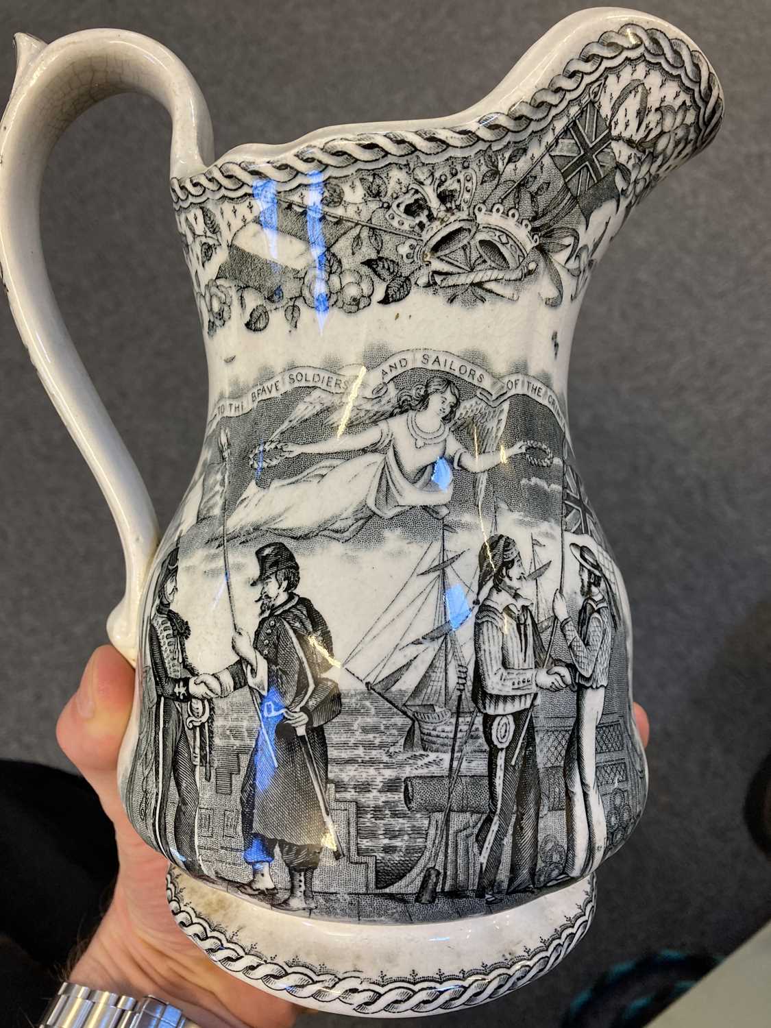 Lot 364 - Crimean War. Sunderland Lustre Jug,