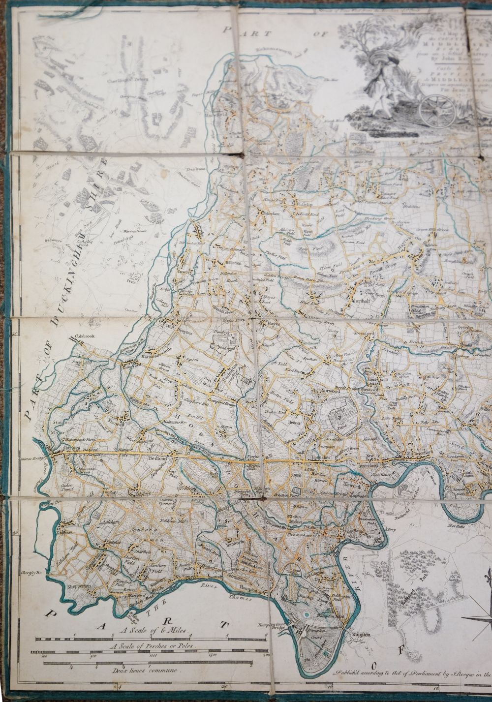Lot 305 - Middlesex. Rocque (John), A Map of the