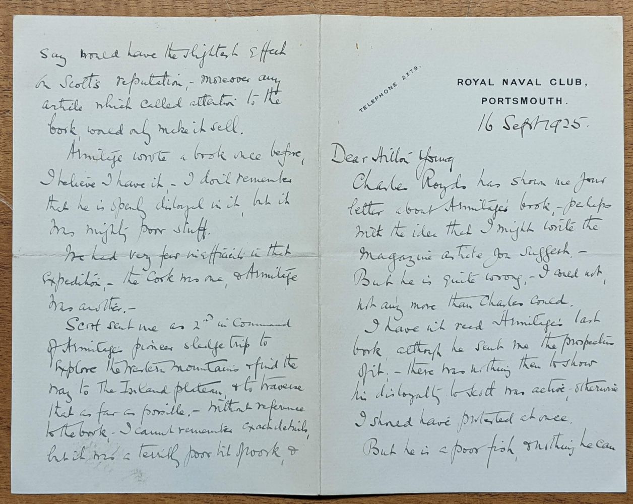 Lot 163 - Scott (Robert Falcon, 1868-1912), Autograph