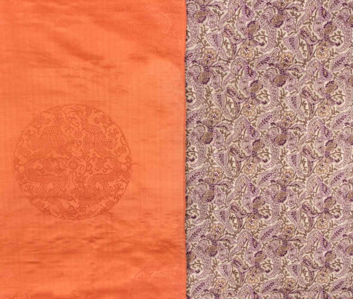 Lot 253 - Fabric. An unused length of patterned cloth,