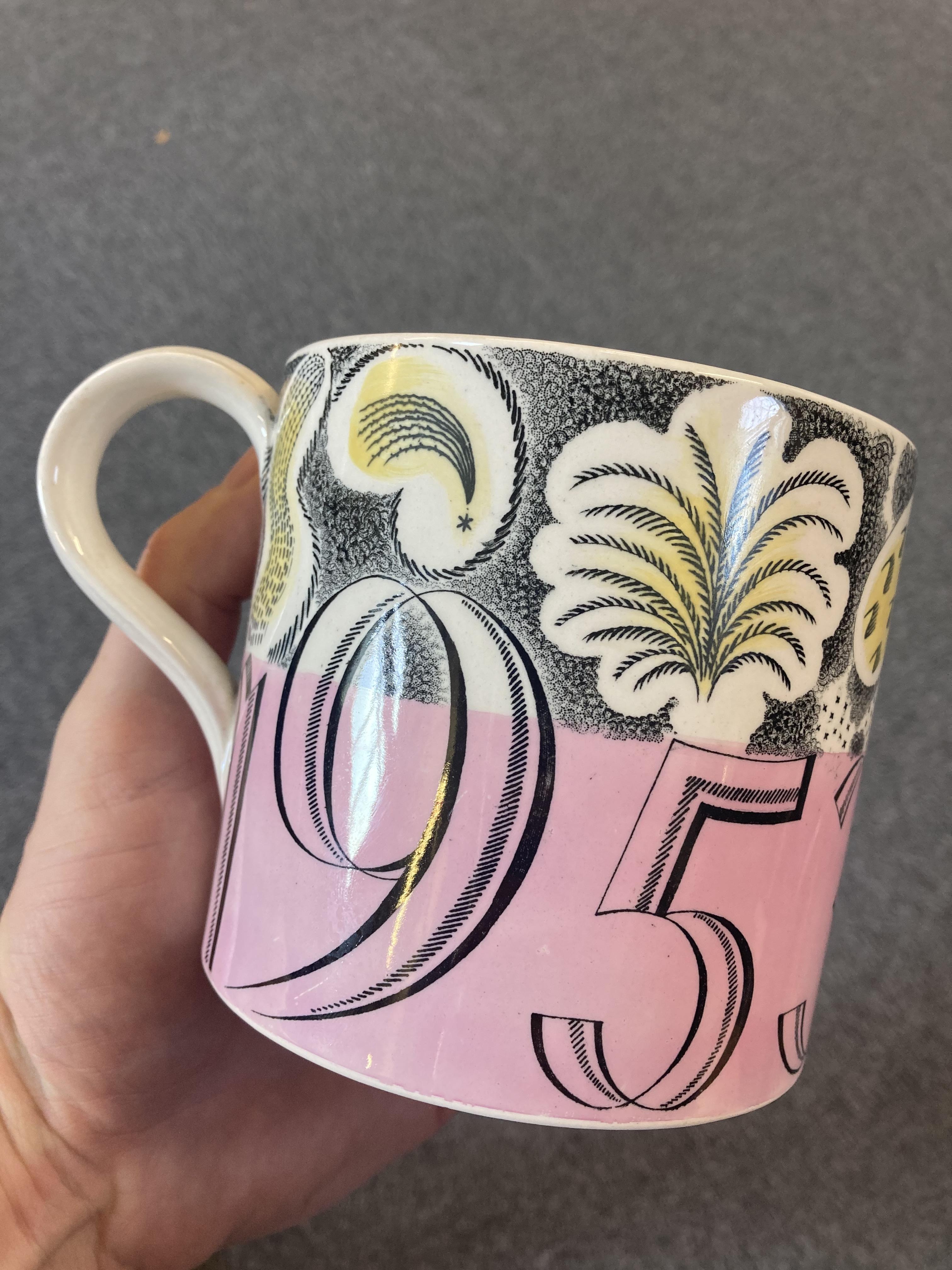 Lot 125 - Ravilious (Eric). Coronation Mug, 1953