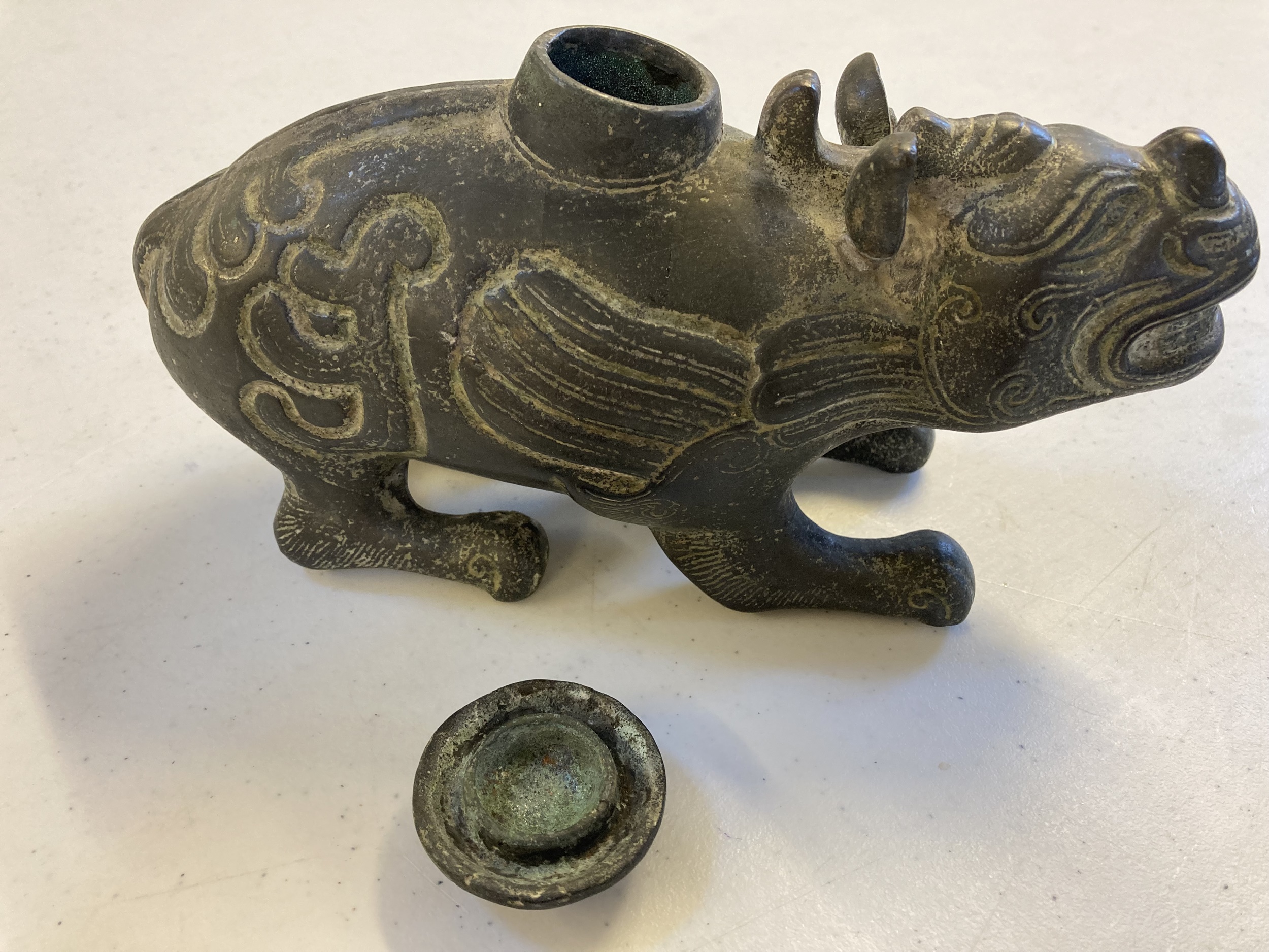 Lot 143 - Zun Vessel. Chinese bronze zun vessel