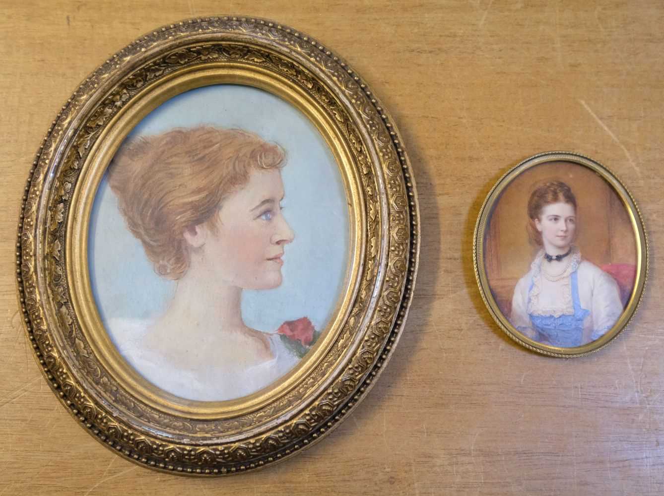 Lot 329 - English School. Portrait of Mary Anne