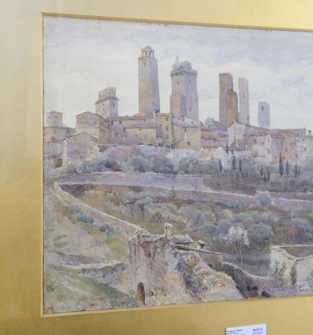 Lot 364 - Elgood (George S., 1851-1943). San Gimignano,