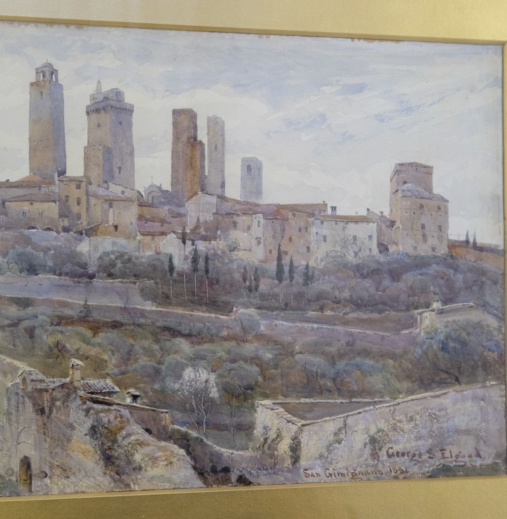 Lot 364 - Elgood (George S., 1851-1943). San Gimignano,