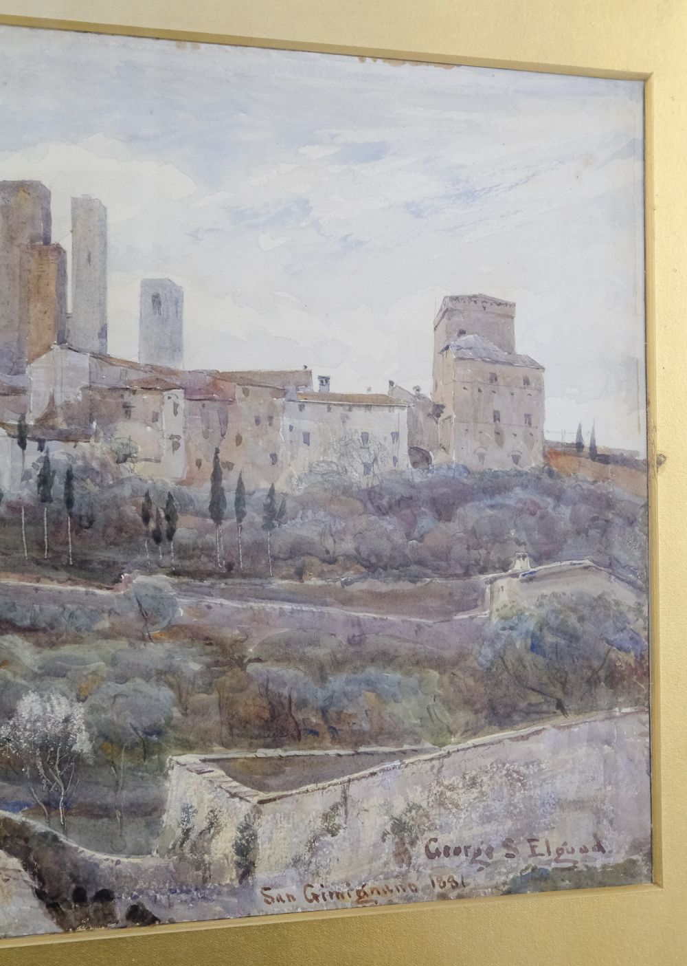 Lot 364 - Elgood (George S., 1851-1943). San Gimignano,