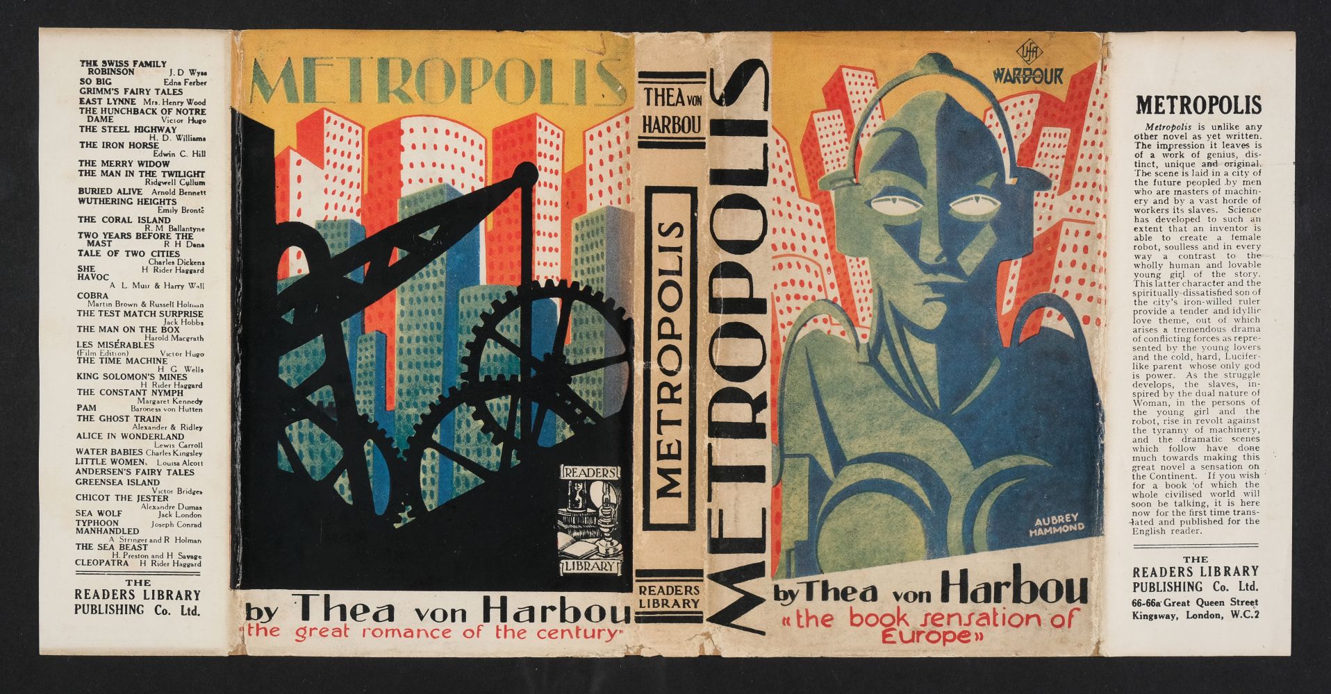 Lot 894 - Von Harbou (Thea). Metropolis, 1st edition