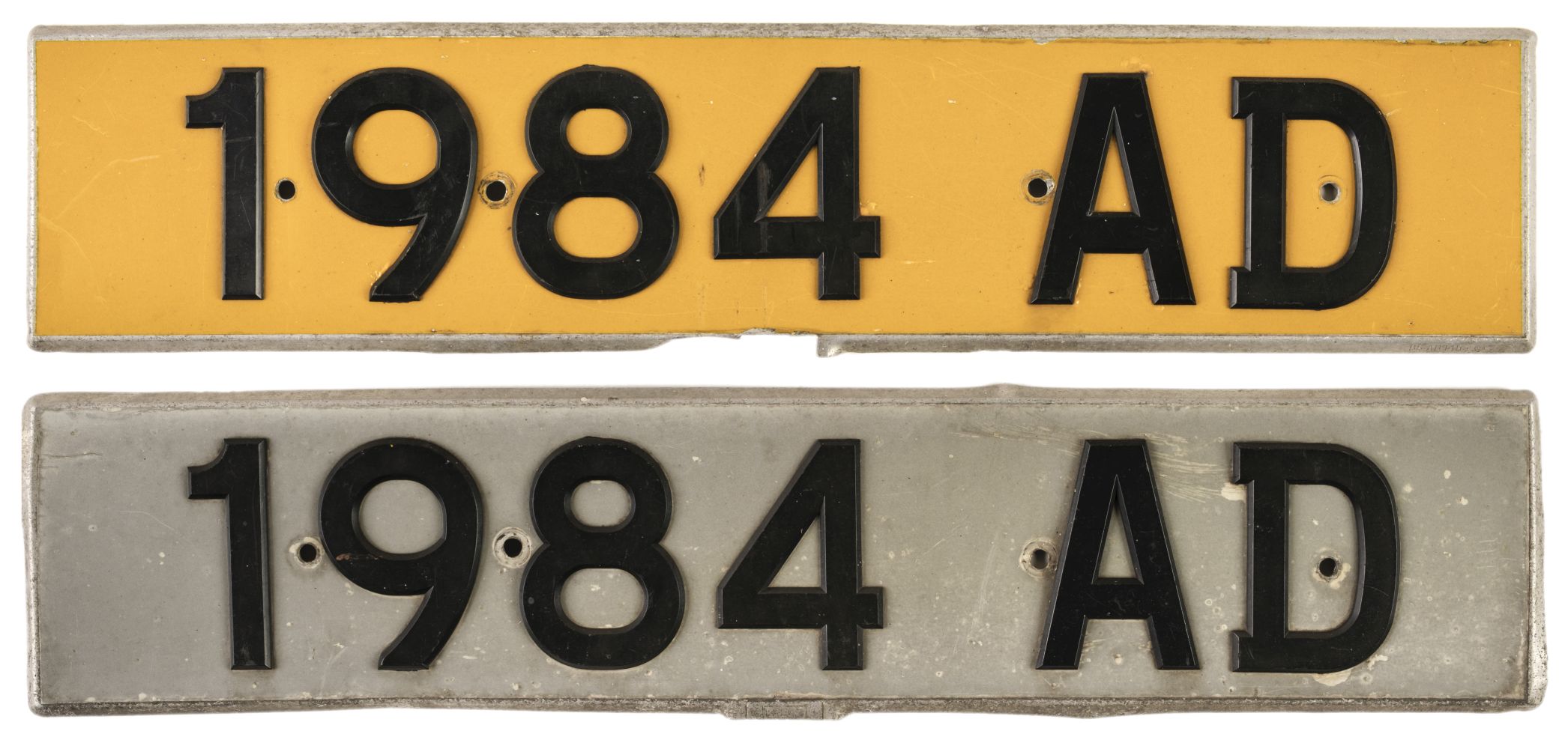 Lot 904 - 1984 AD. Vehicle Registration Number