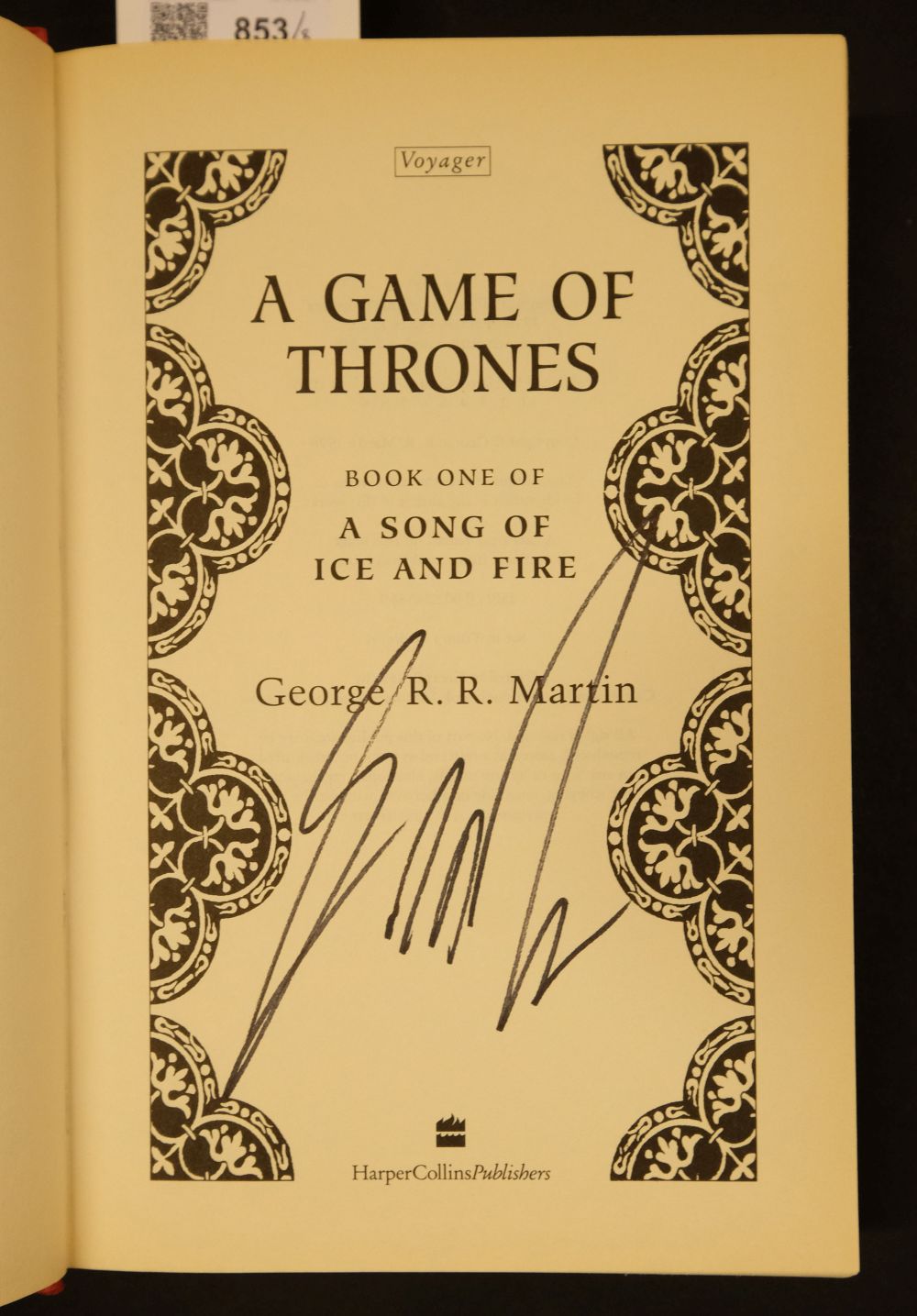 Lot 853 - Martin (George R.R.). A Game of Thrones, 1st
