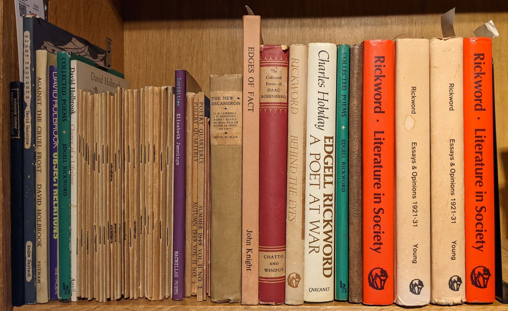 Lot 866 - Rickword (Edgell). Invocations to Angels...,