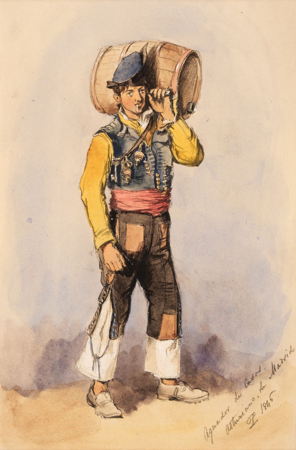 Lot 32 - Spanish costume. Four drawings depicting